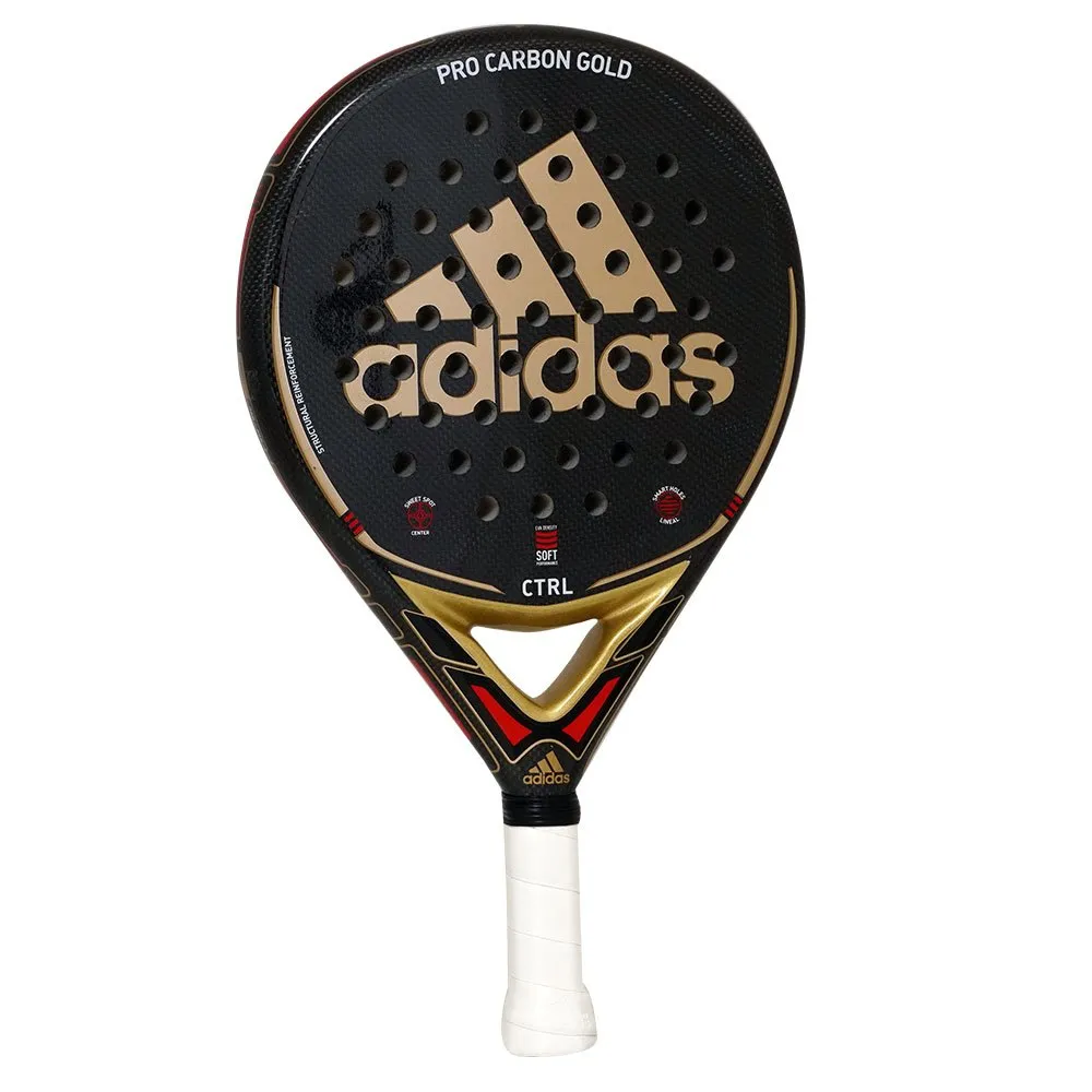 adidas padel Pro Carbon Ctrl Gold Paddle Racket Black | Smashinn