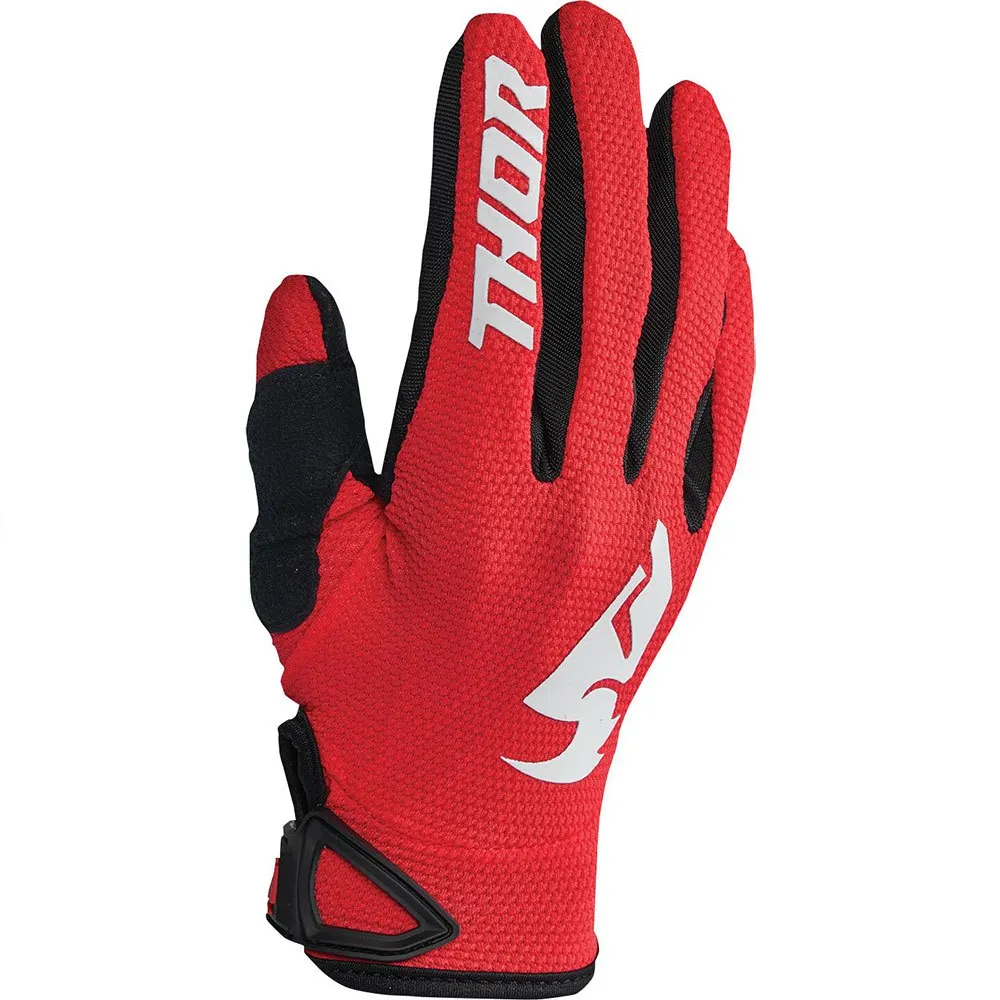 Thor Sector Gloves Red | Motardinn