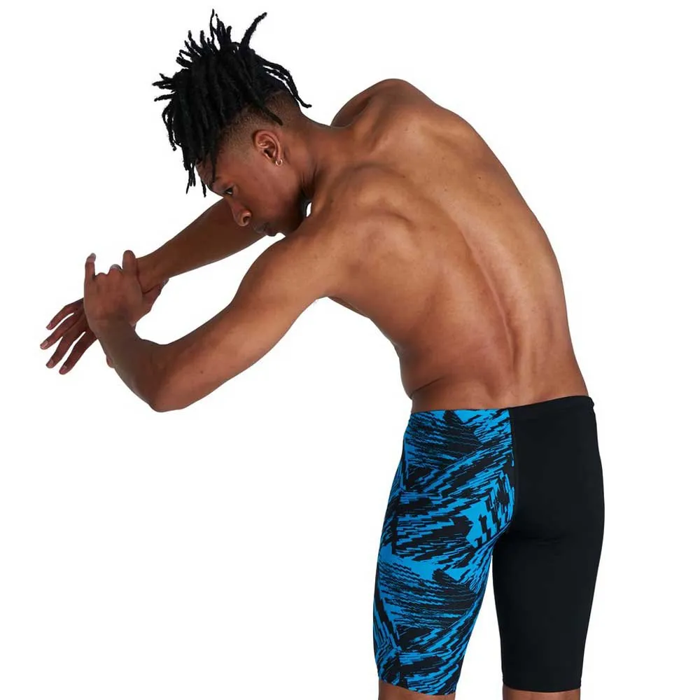 Speedo Allover V-Cut Jammer Blue | Swiminn