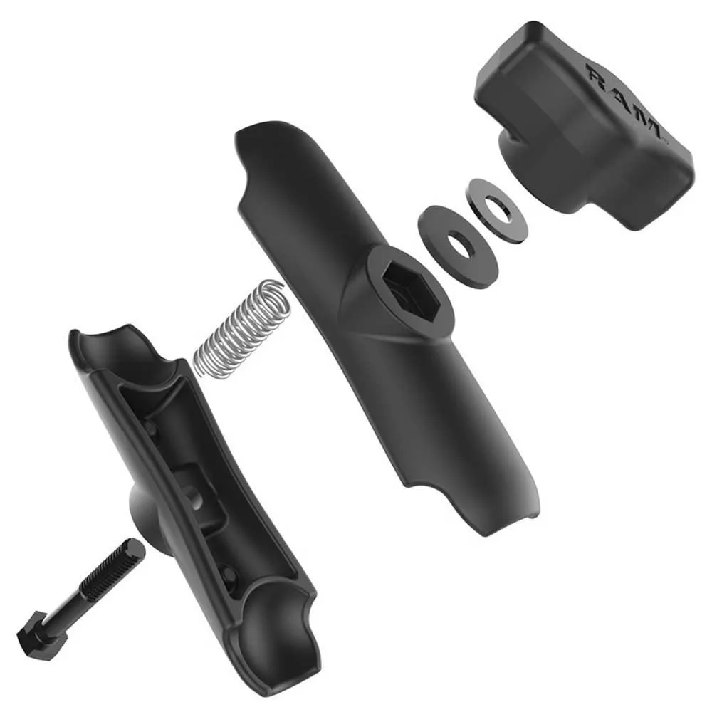 Ram mounts Double Socket Arm Black | Motardinn
