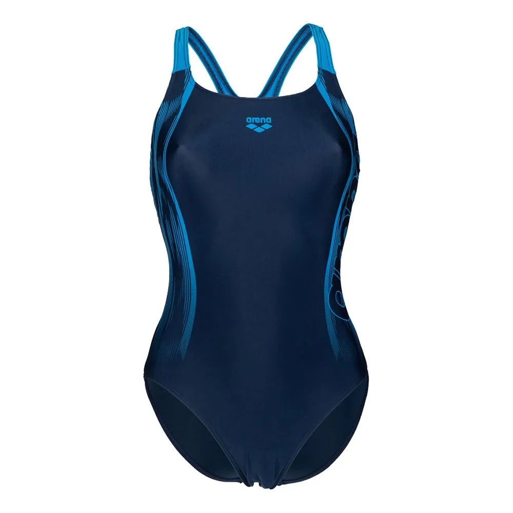 Arena Maillot De Bain Swim Pro Back Graphic Bleu | Swiminn