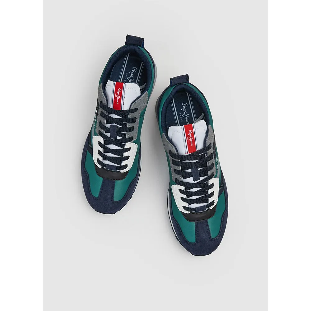 Pepe jeans Foster Flag Trainers Blue | Dressinn