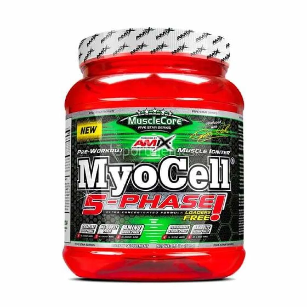 Amix Myocell 5 Phase Powder 500gr Lime Lemon, Clear | Bikeinn
