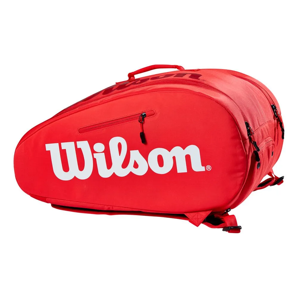 Wilson Super Tour Padel Racket Bag Red | Smashinn