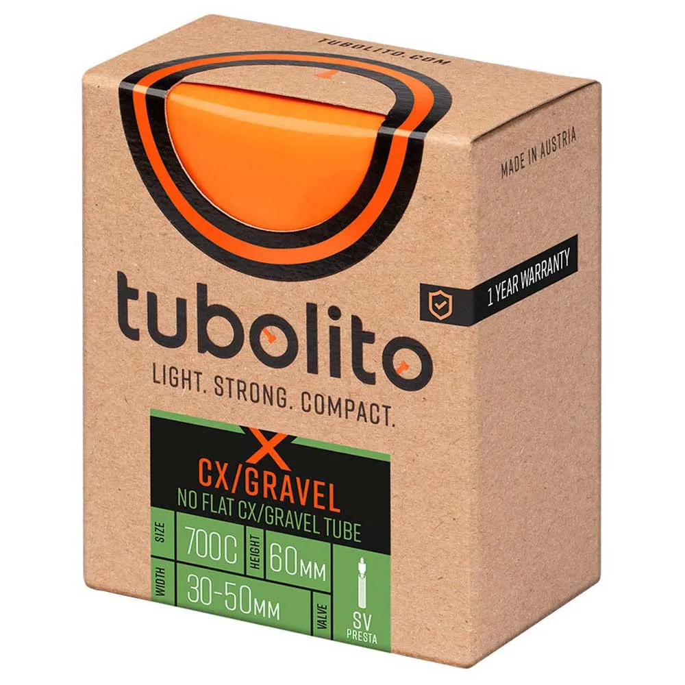 Tubolito X-Tubo-CX/Gravel-All Presta 50 mm Fahrradschlauch, Orange ...