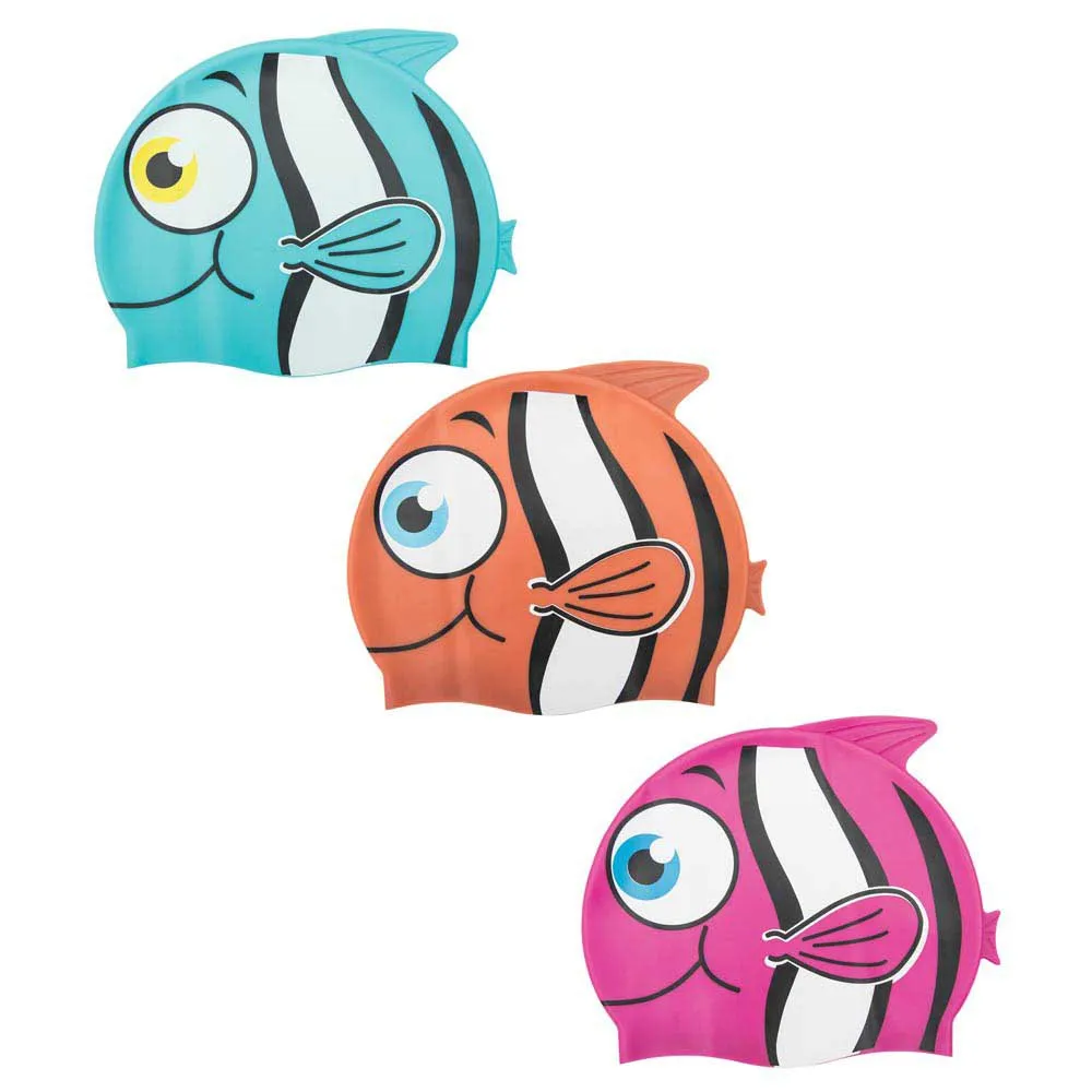 Bestway Funny Fish Junior Swimming Cap Multicolor | Swiminn