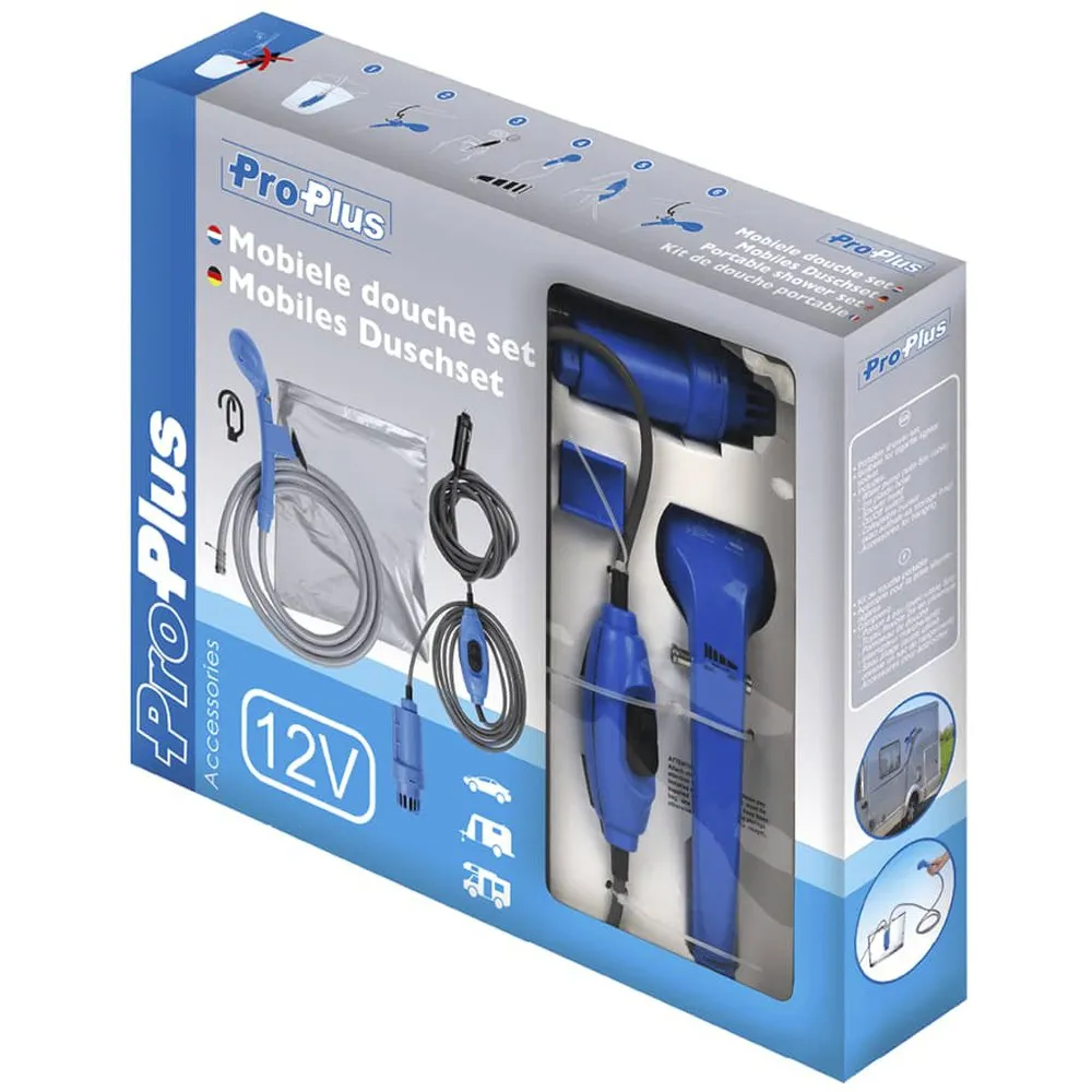 Proplus Portable Shower Set 12V | Trekkinn