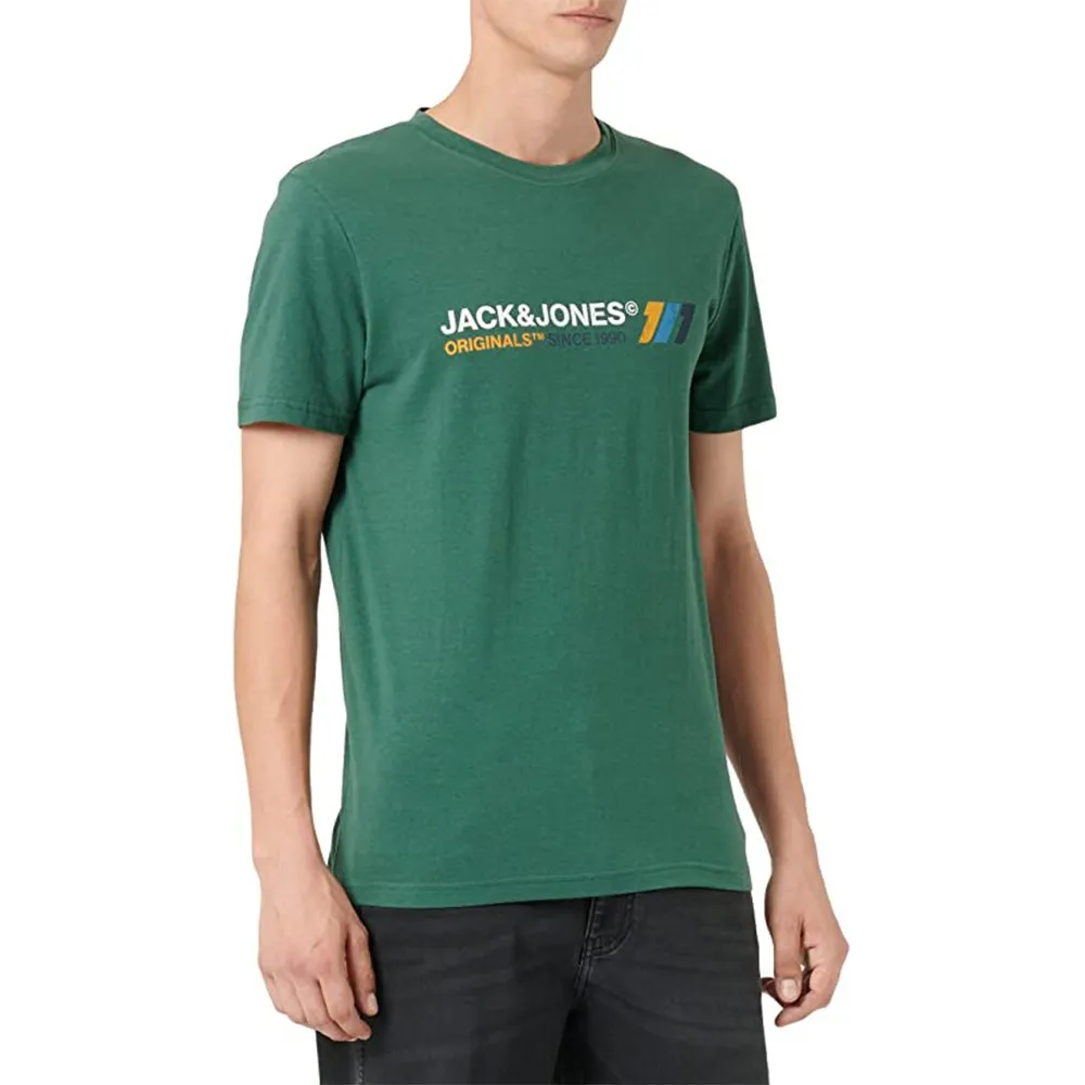 Jack & jones Nate Short Sleeve Crew Neck T-Shirt Green | Dressinn