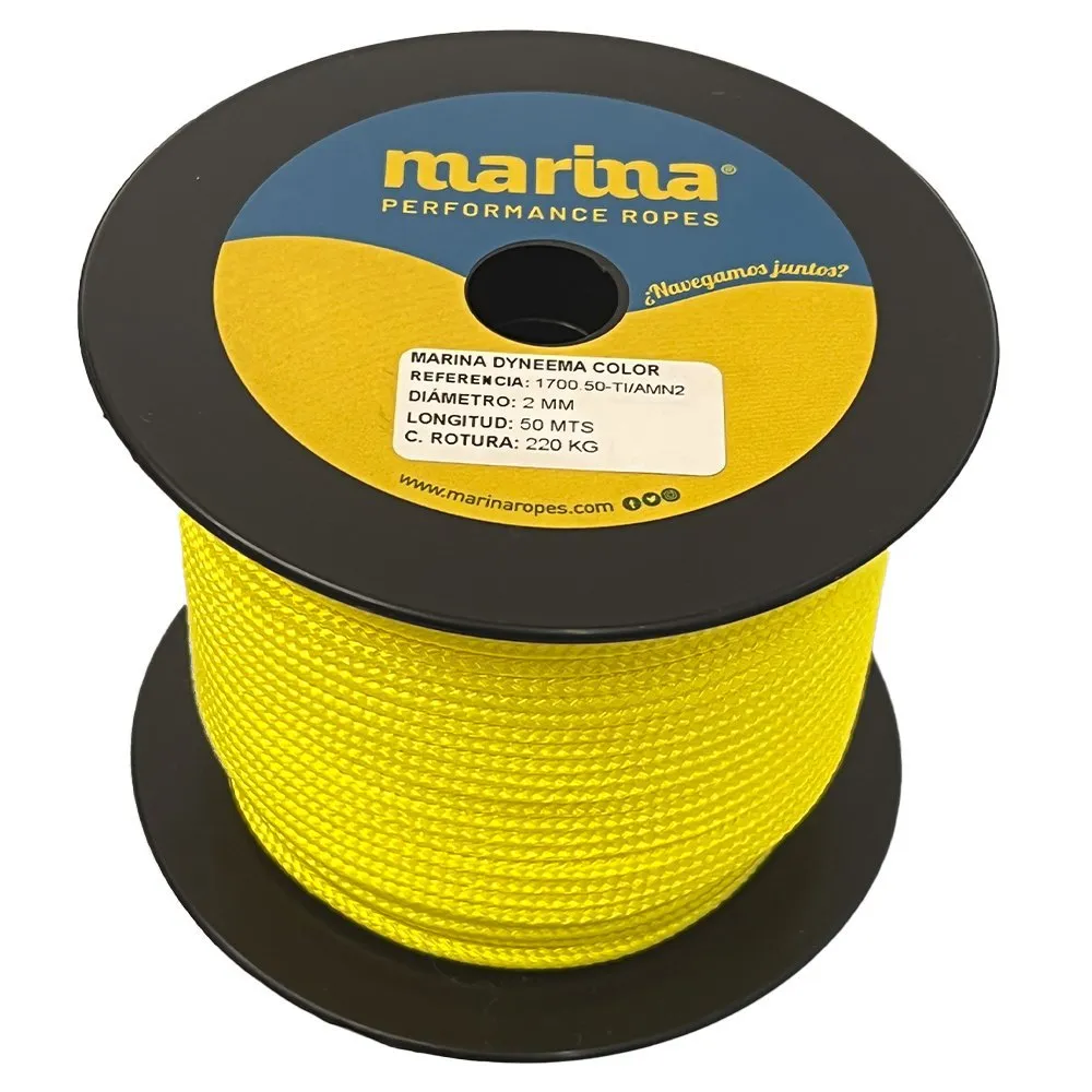 Marina performance ropes Marina Dyneema Color 25 m rope Golden| Diveinn
