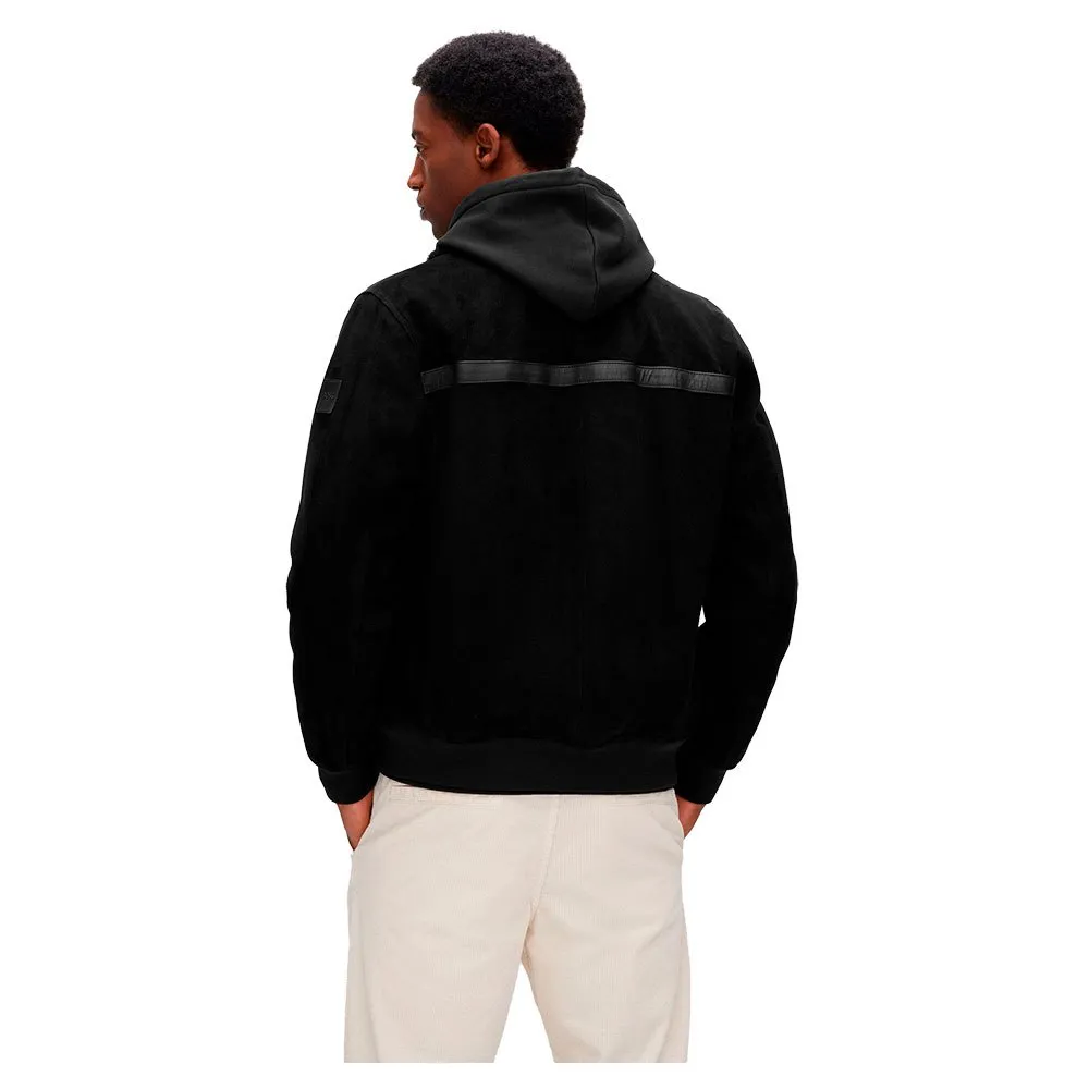 BOSS Jur Leather Jacket Black | Dressinn