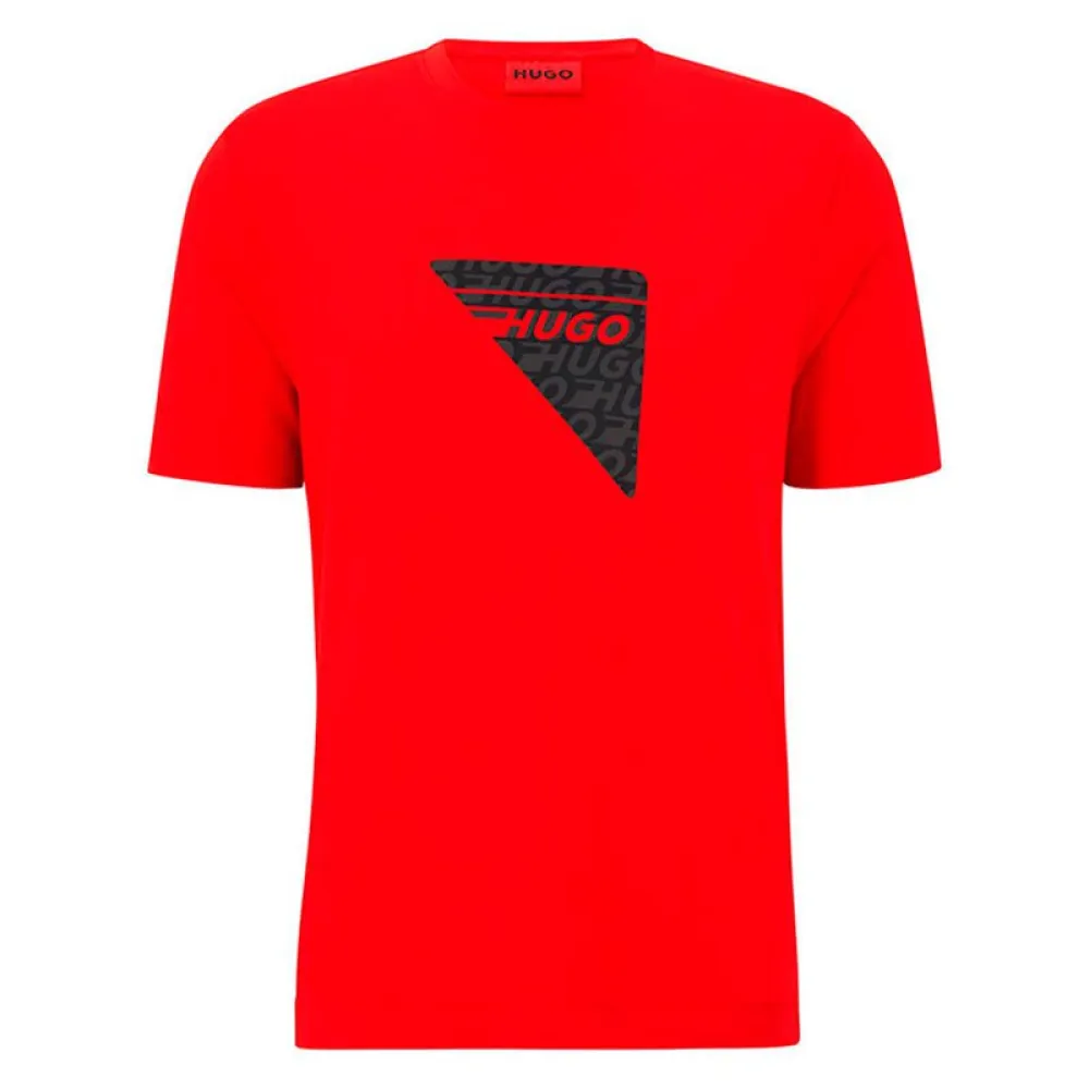 HUGO Dagiles Short Sleeve T-Shirt Red | Dressinn