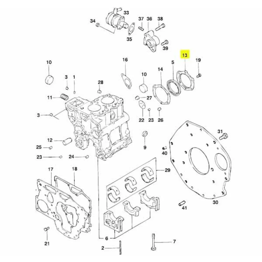 Vetus Crankshaft Oil Seal M2 M3 Case Clear | Waveinn