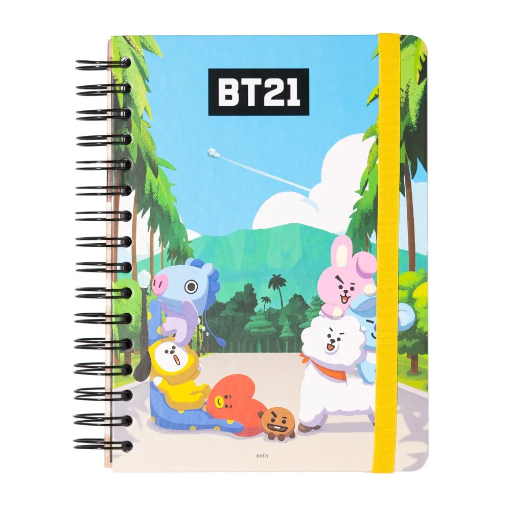 Bt21 Hard Cover A5 Journal Notebook Multicolor | Kidinn