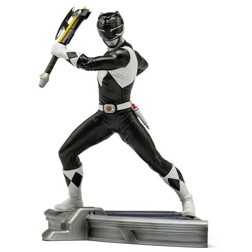 Power rangers Mighty Black Ranger Art Scale Figure Silver| Kidinn