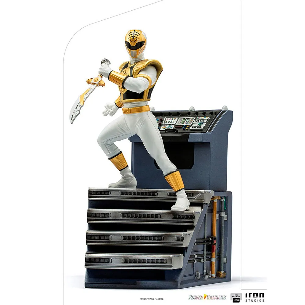 Power rangers Mighty White Ranger Art Scale Figure Silver| Kidinn