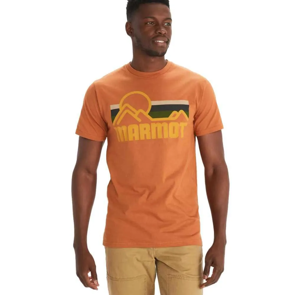 Marmot Logo Coastal Short Sleeve T-Shirt Orange | Trekkinn