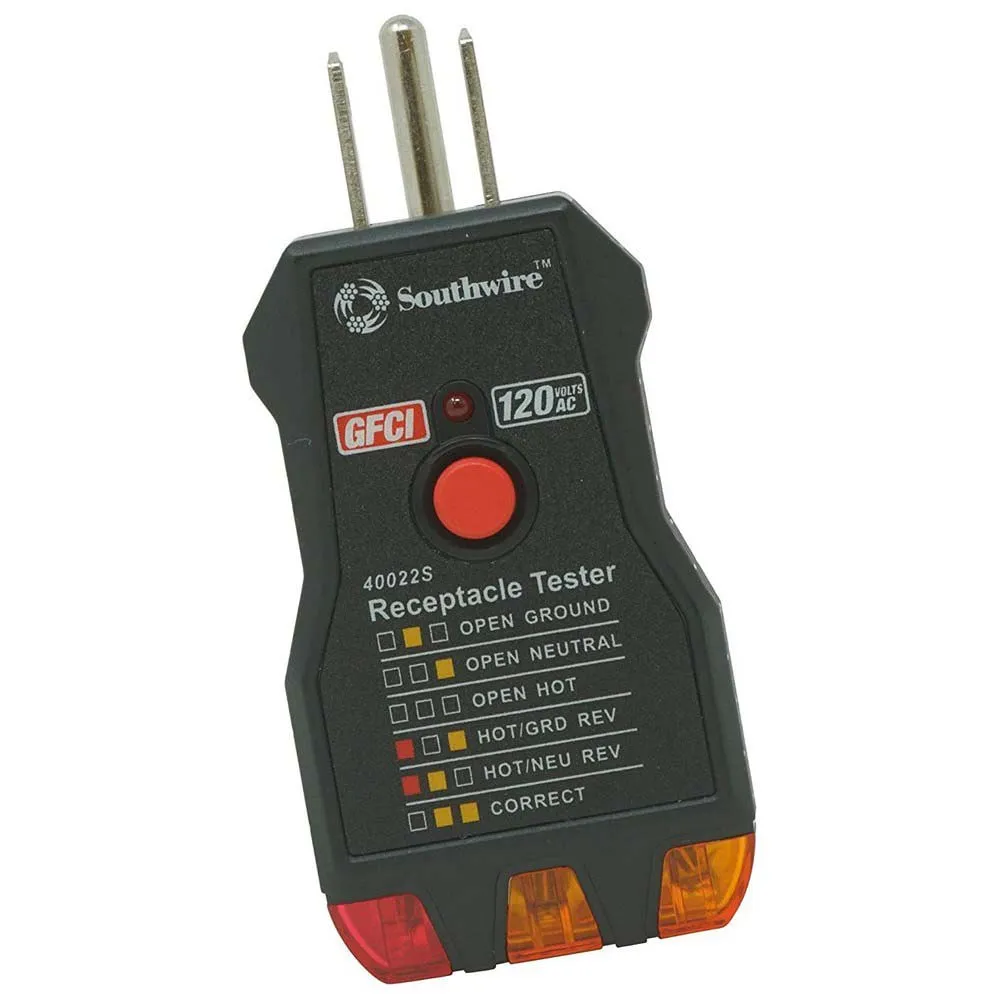 Southwire Receptacle Tester Silver | Waveinn