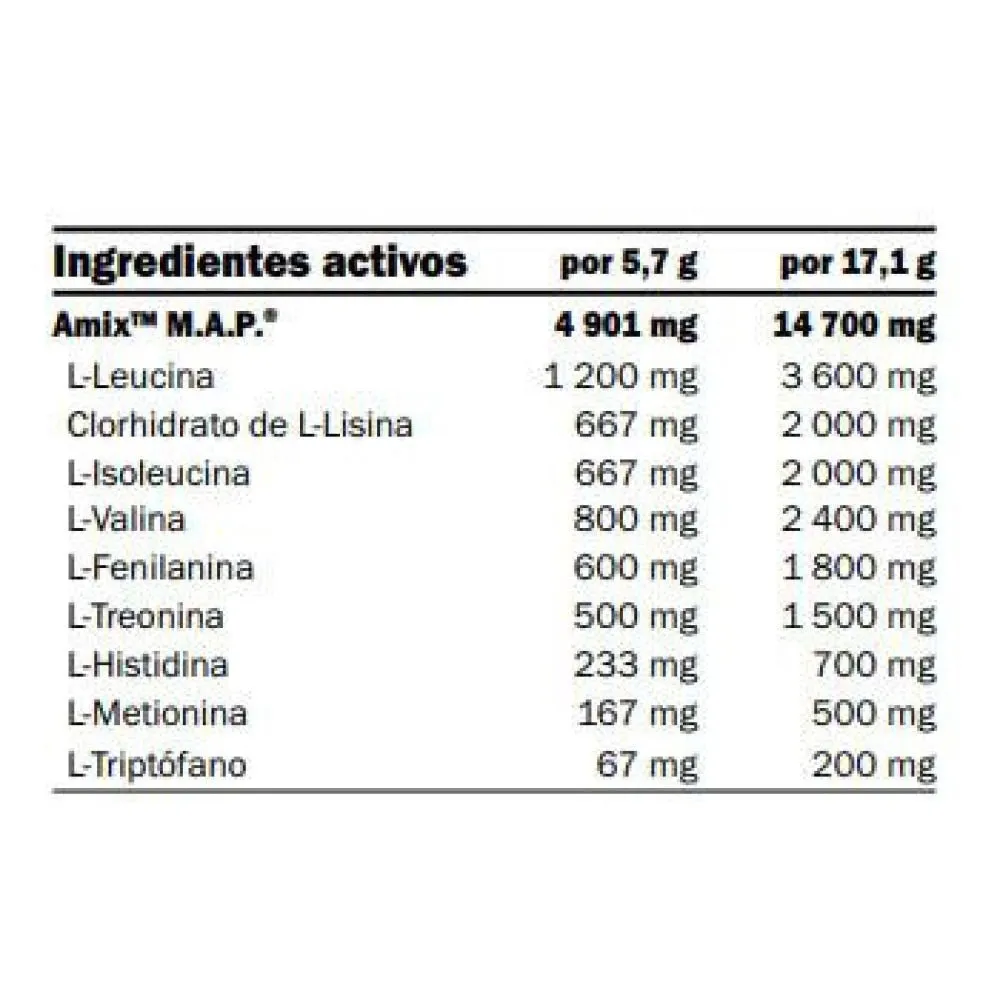 Amix Map Amink Amino Acids pineapple&mango 344g, Clear | Bikeinn