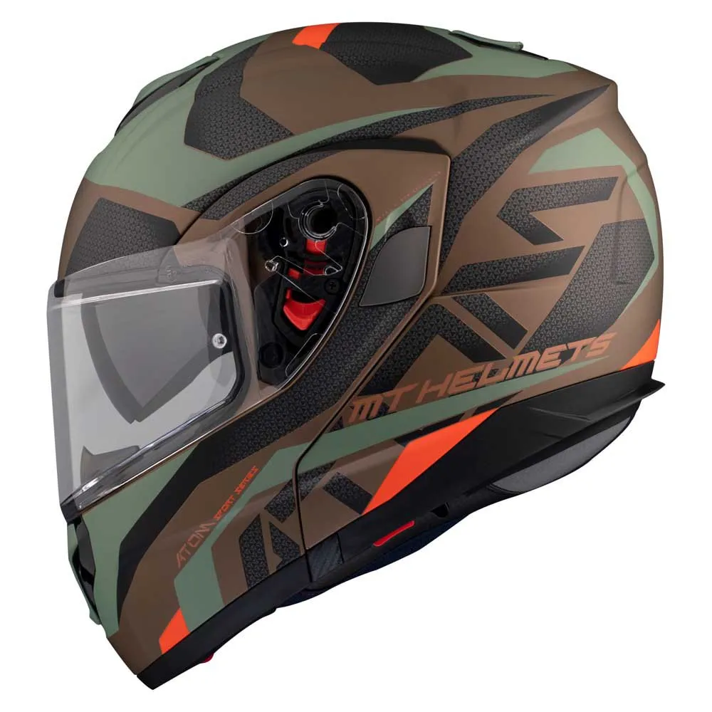 MT Helmets Atom SV Skill A9 modular helmet Brown | Motardinn