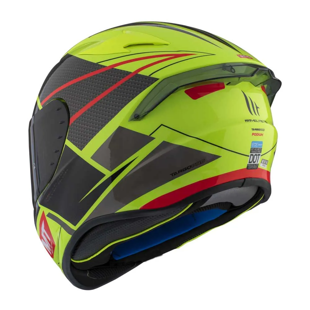 MT Helmets Targo Pro Podium D1 Full Face Helmet Black | Motardinn