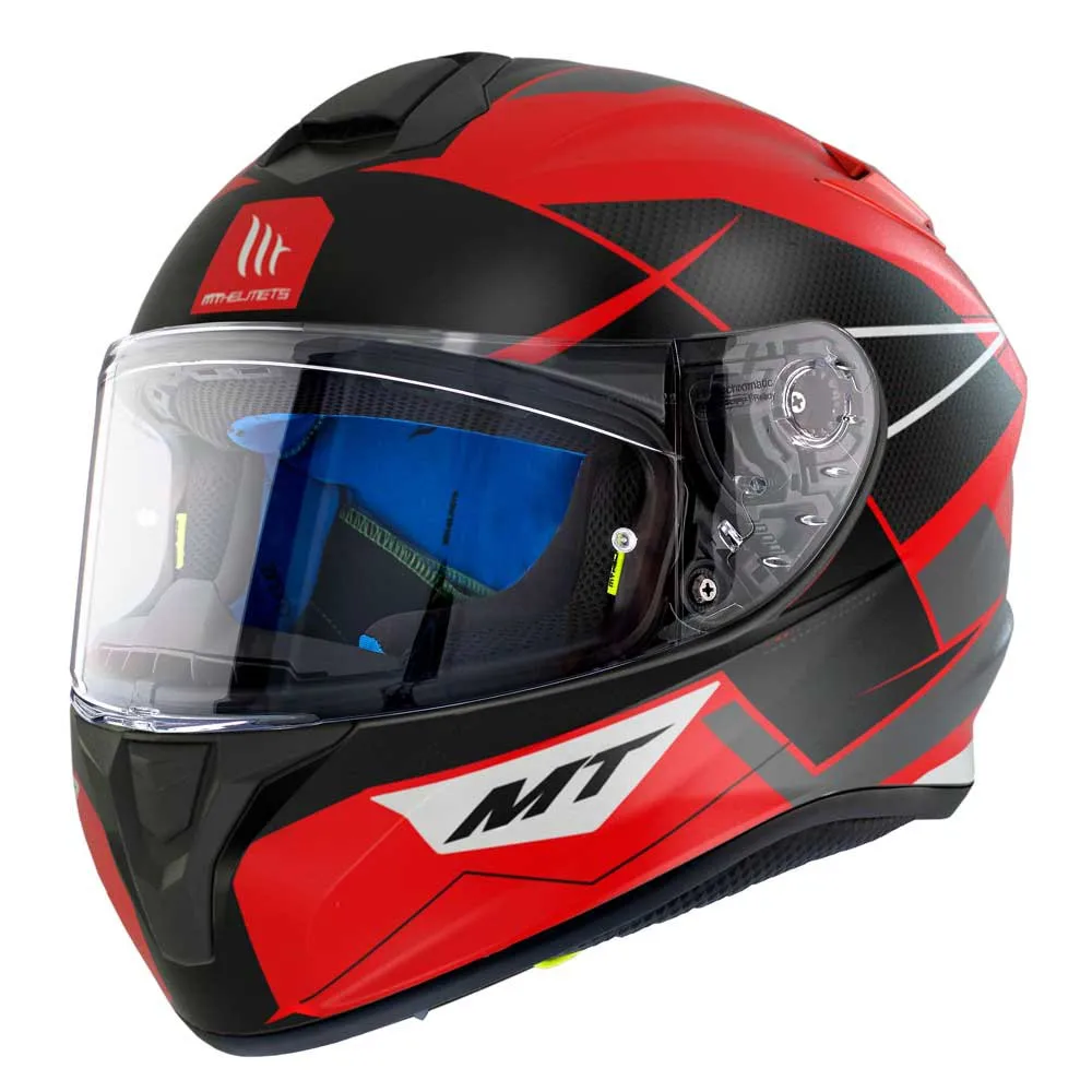 MT Helmets Targo Pro Podium D5 Full Face Helmet Red | Motardinn