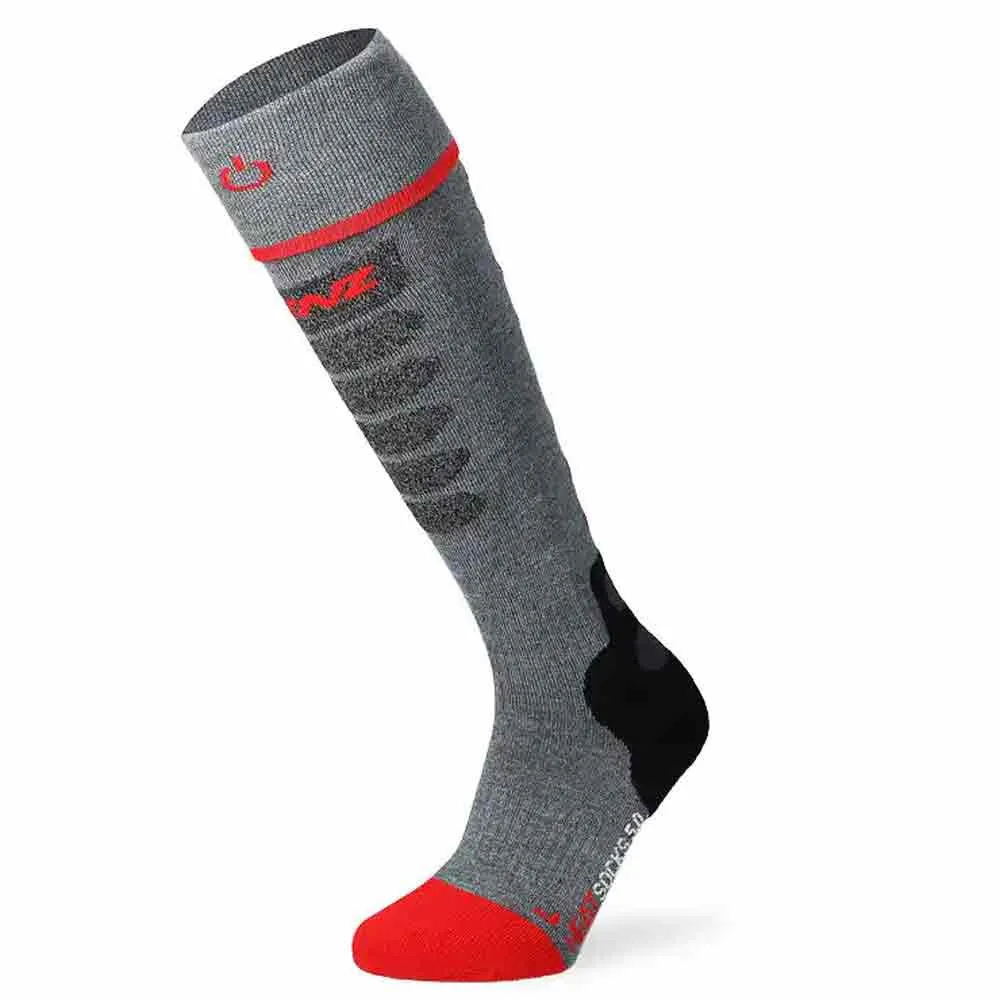Lenz Heat 5.1 Toe Cap Slim Fit long socks Grey | Snowinn