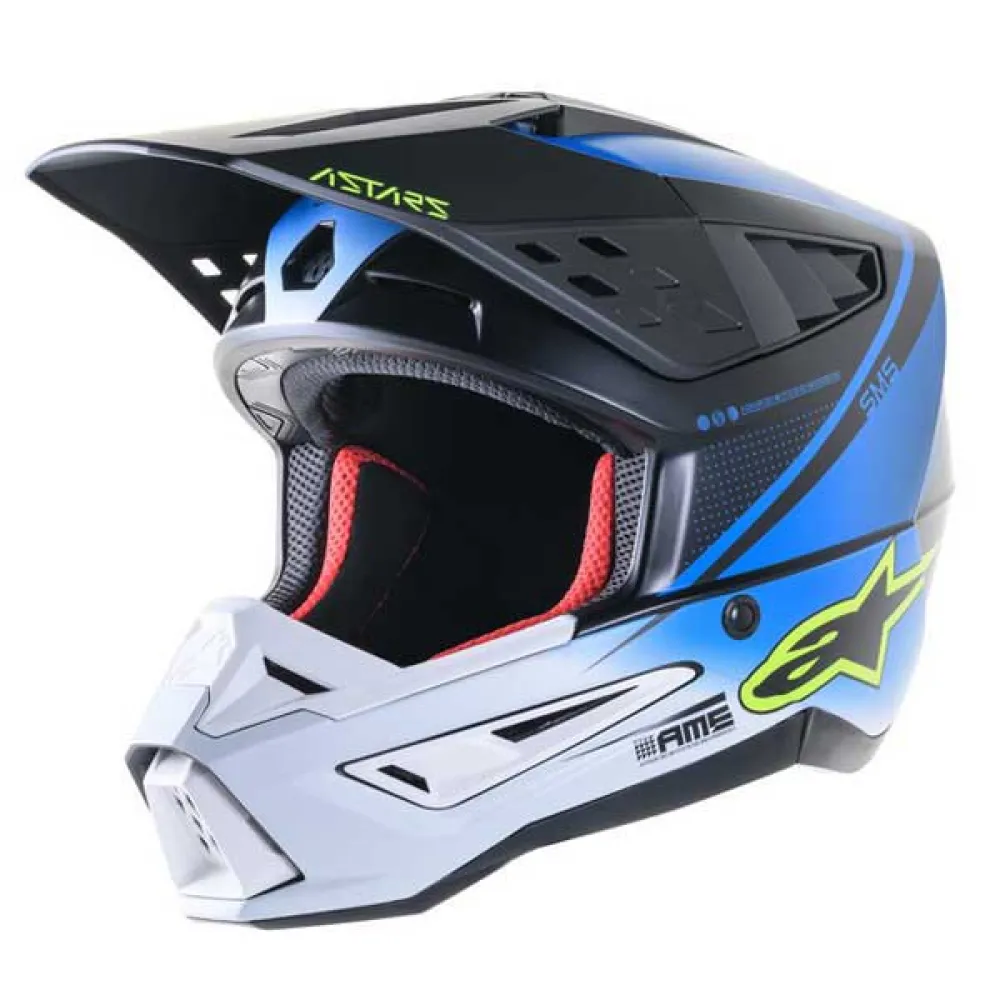 Alpinestars S-M5 Rayon ECE Motocross Helmet Blue | Motardinn