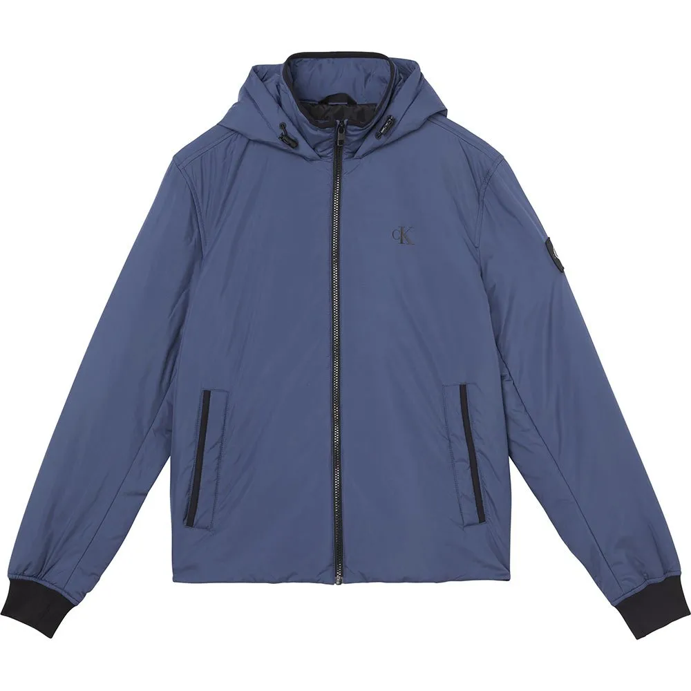Calvin klein jeans Hooded Harrington Jacket Blue | Dressinn