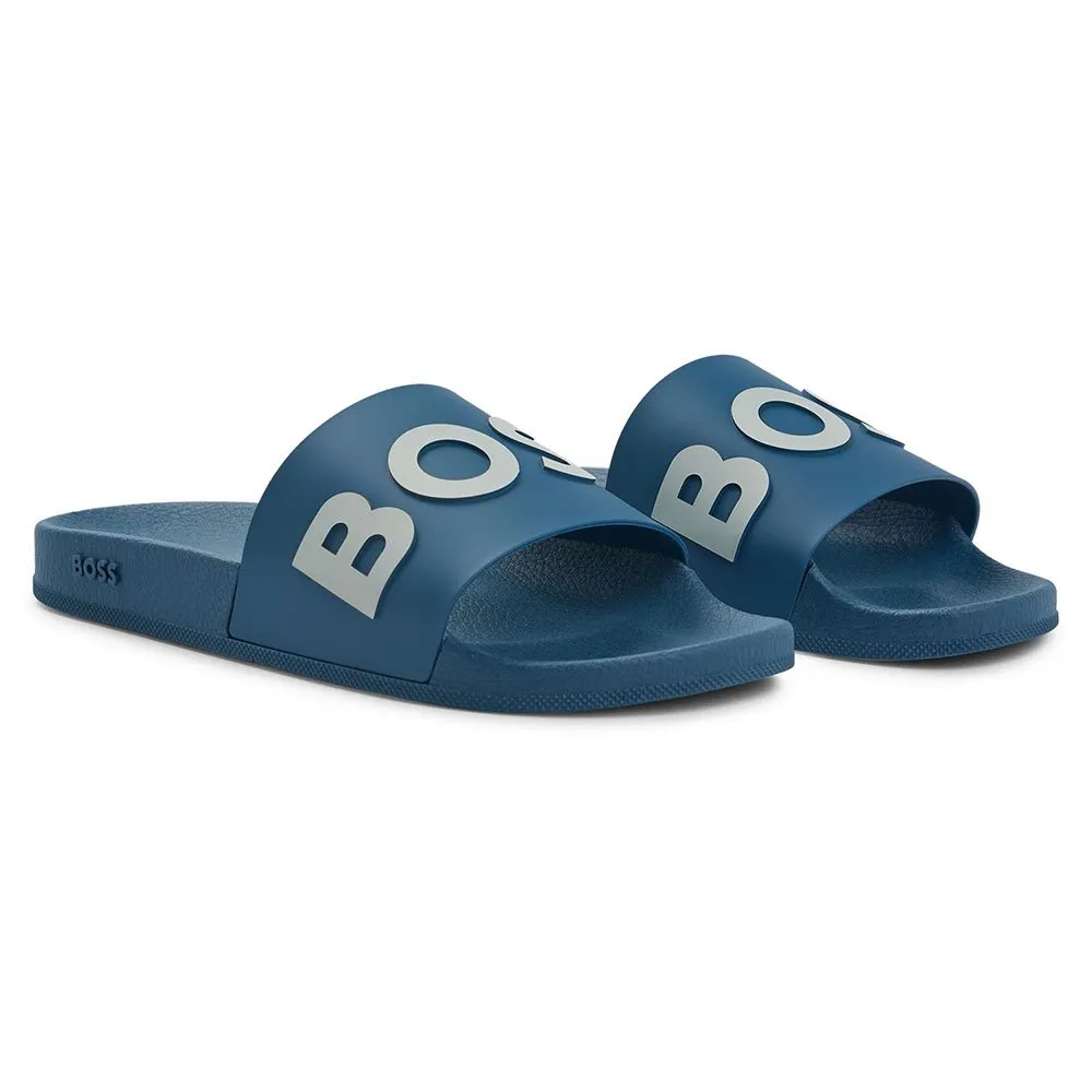 BOSS Bay It 10242218 01 Slides Blue | Dressinn