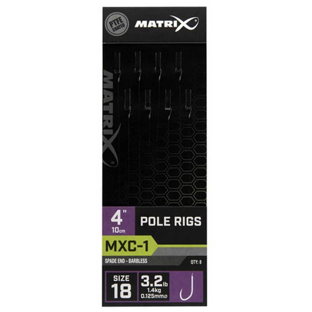 Matrix fishing MXC-1 18 Pole Rig Leader Silver | Waveinn