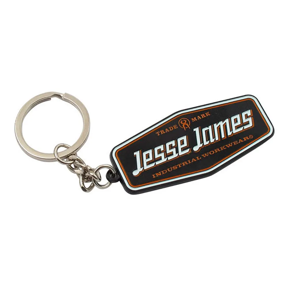 Jesse james workwear Logo Key Ring Black | Motardinn