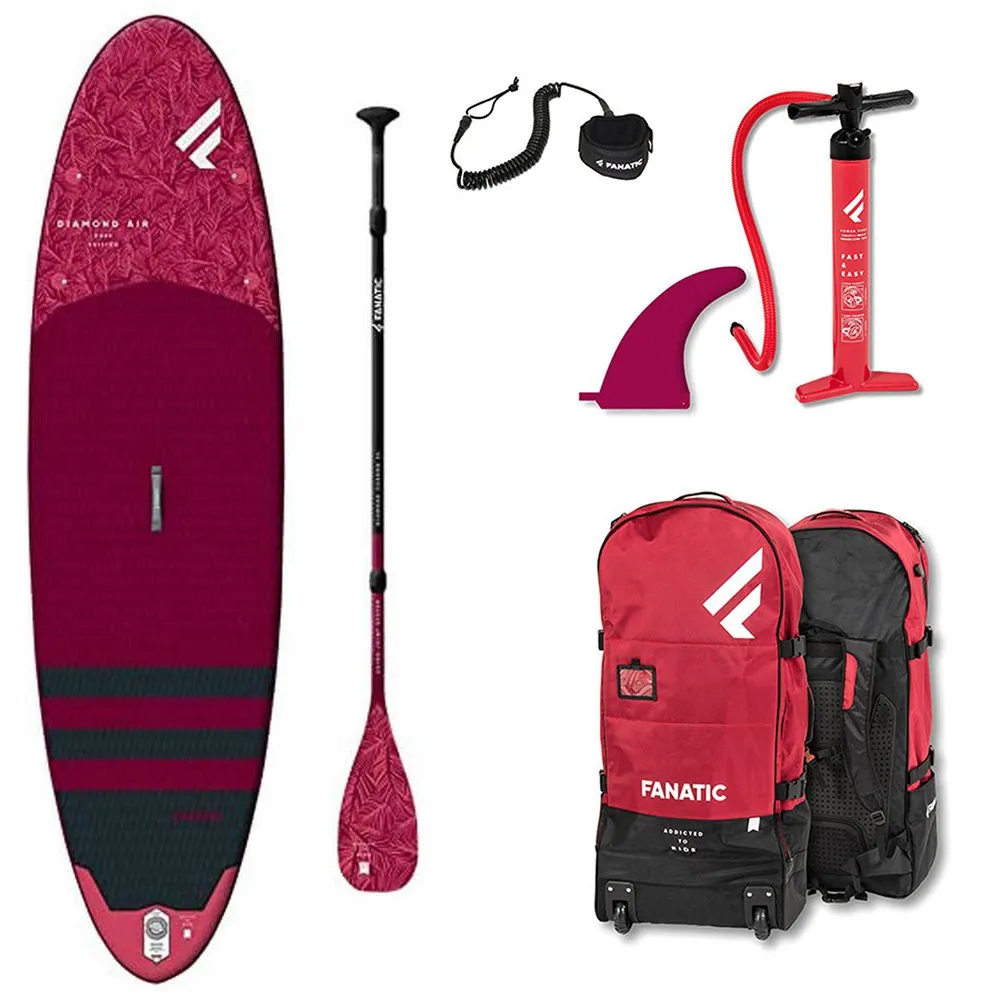 Fanatic Diamond Air 9´8´´ Inflatable Paddle Surf Set Pink| Swiminn