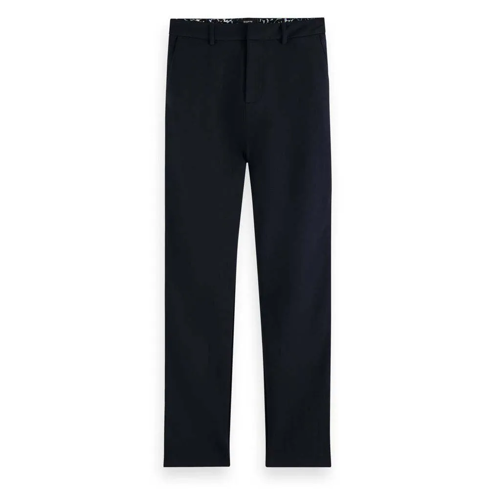 Scotch & soda Lowry Mid Rise Slim Fit Pants Black | Dressinn