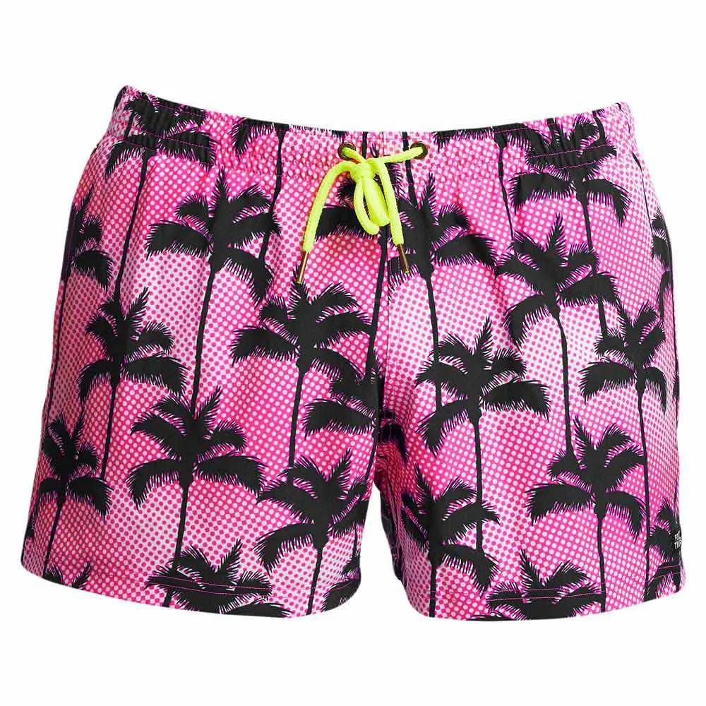 Funky trunks Shorty Shorts Pop Palms Swimming Shorts Pink| Swiminn