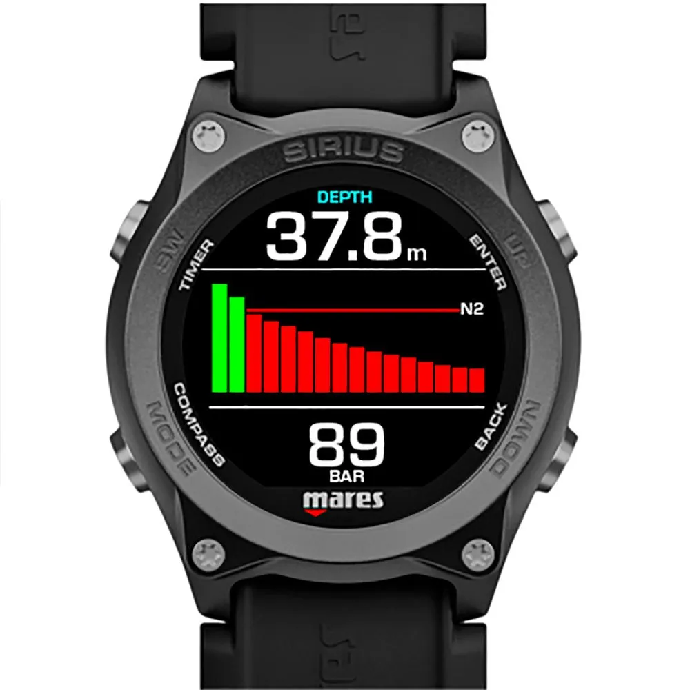 Mares Sirius dive computer Silver | Diveinn