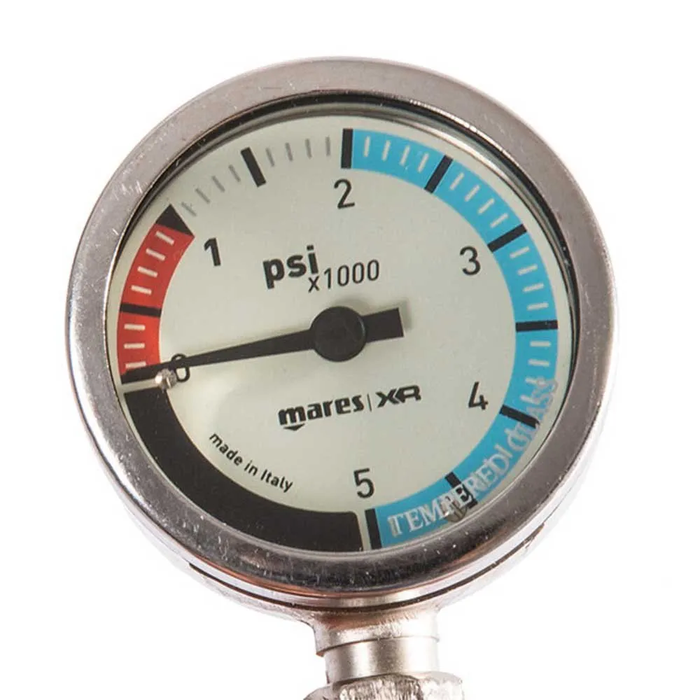 Mares xr SPG52 15 cm Rubber Oxygen-XR Line Pressure Gauge| Diveinn