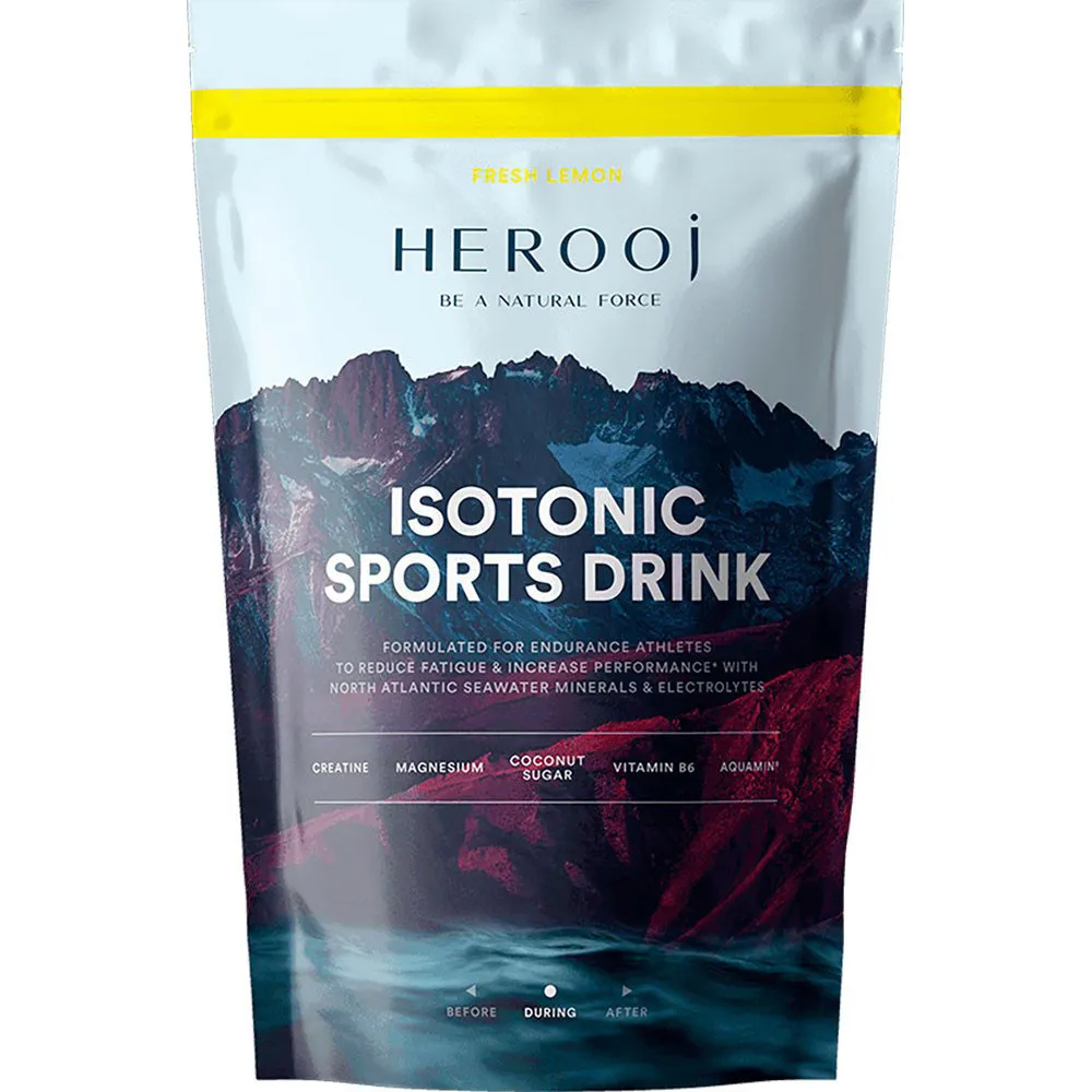 Herooj 1Kg Isotonic Powder Fresh Lemon, Clear | Bikeinn