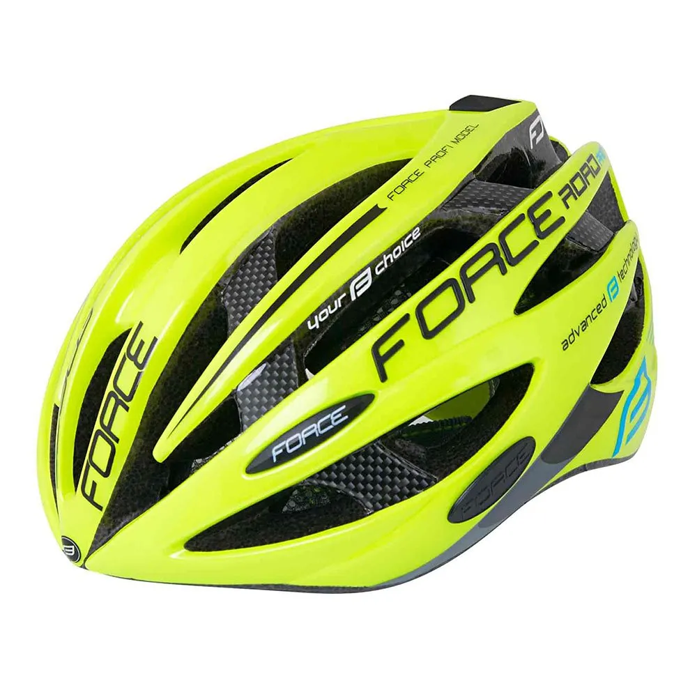 Force Pro Road Helmet, Yellow | Bikeinn