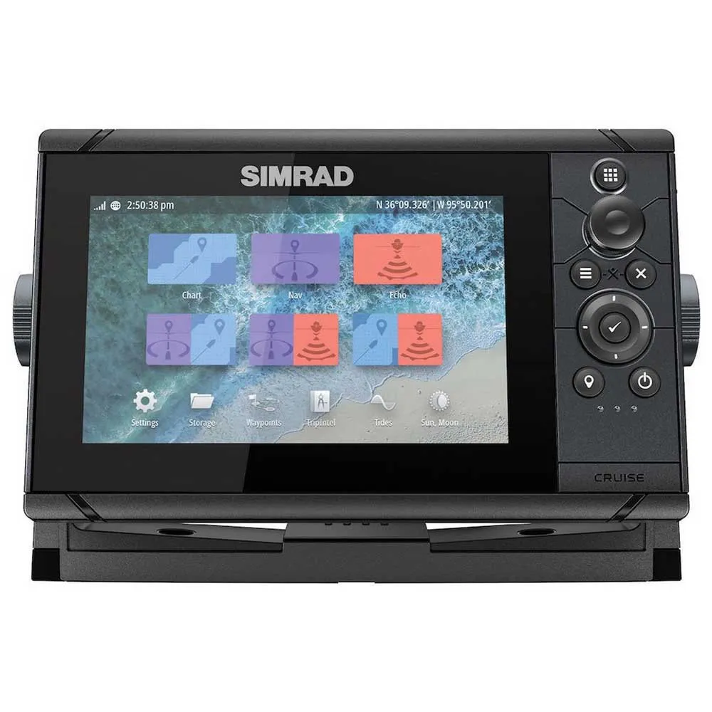 Simrad Cruise 7 With Transducer Refurbished Black | Waveinn