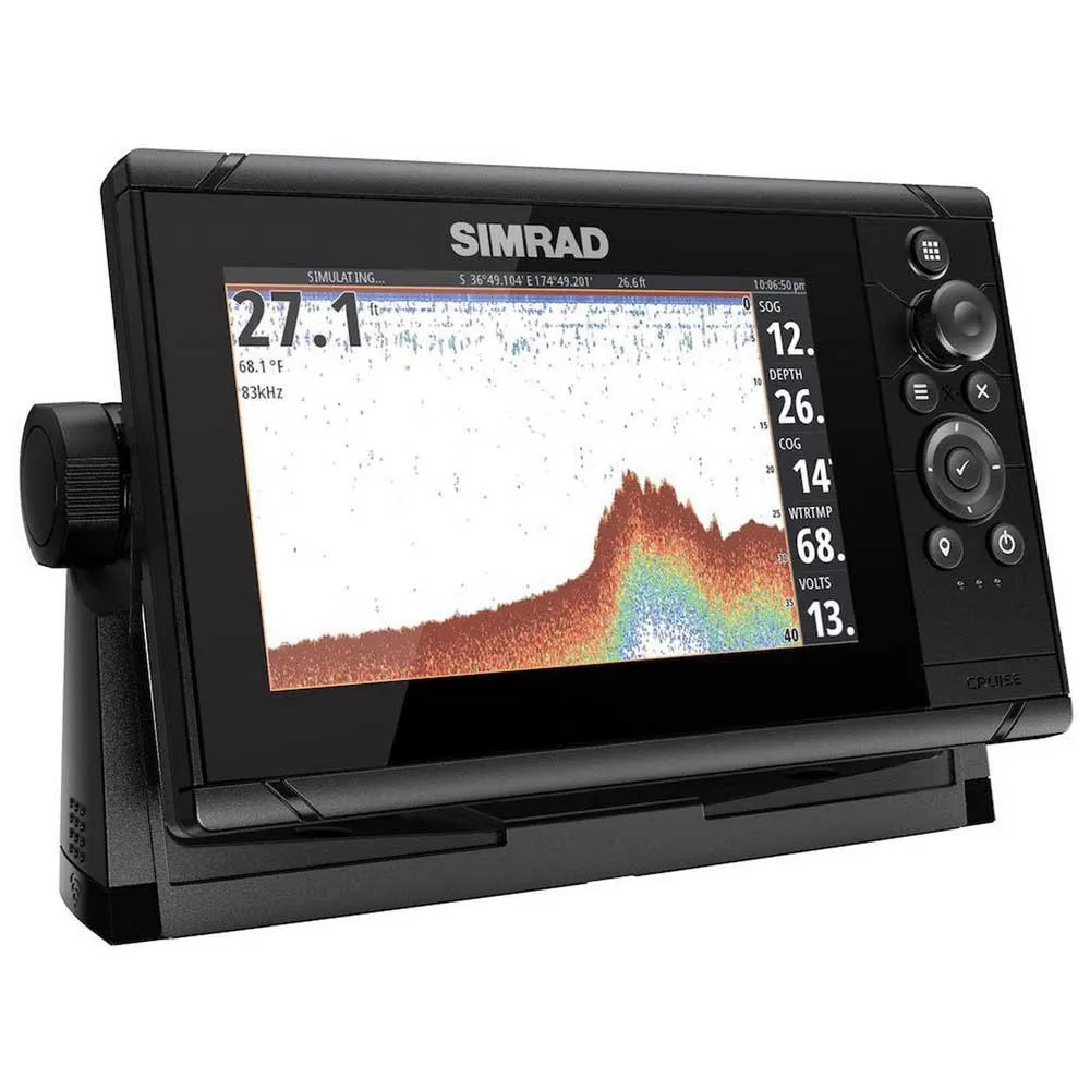 Simrad Cruise 7 With Transducer Refurbished Black | Waveinn