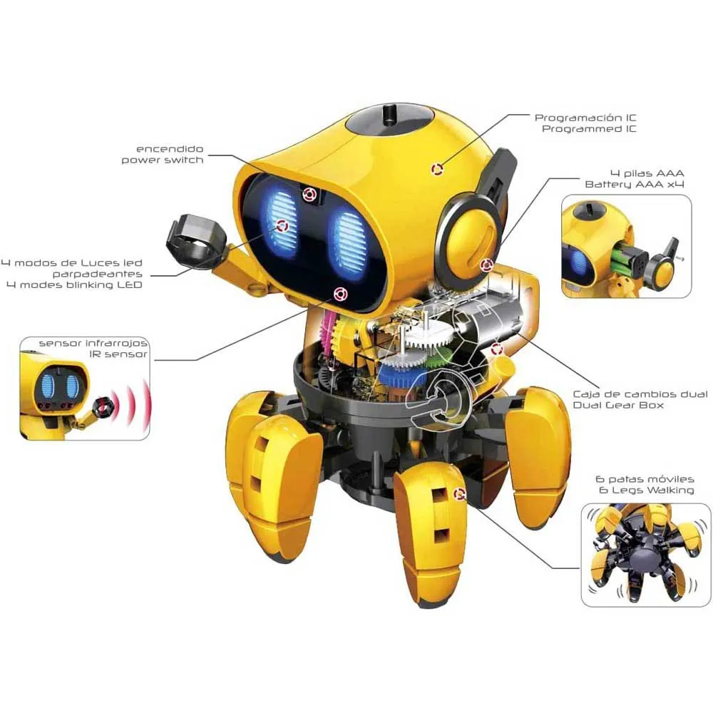Deqube Tobbie The Robot Golden | Kidinn
