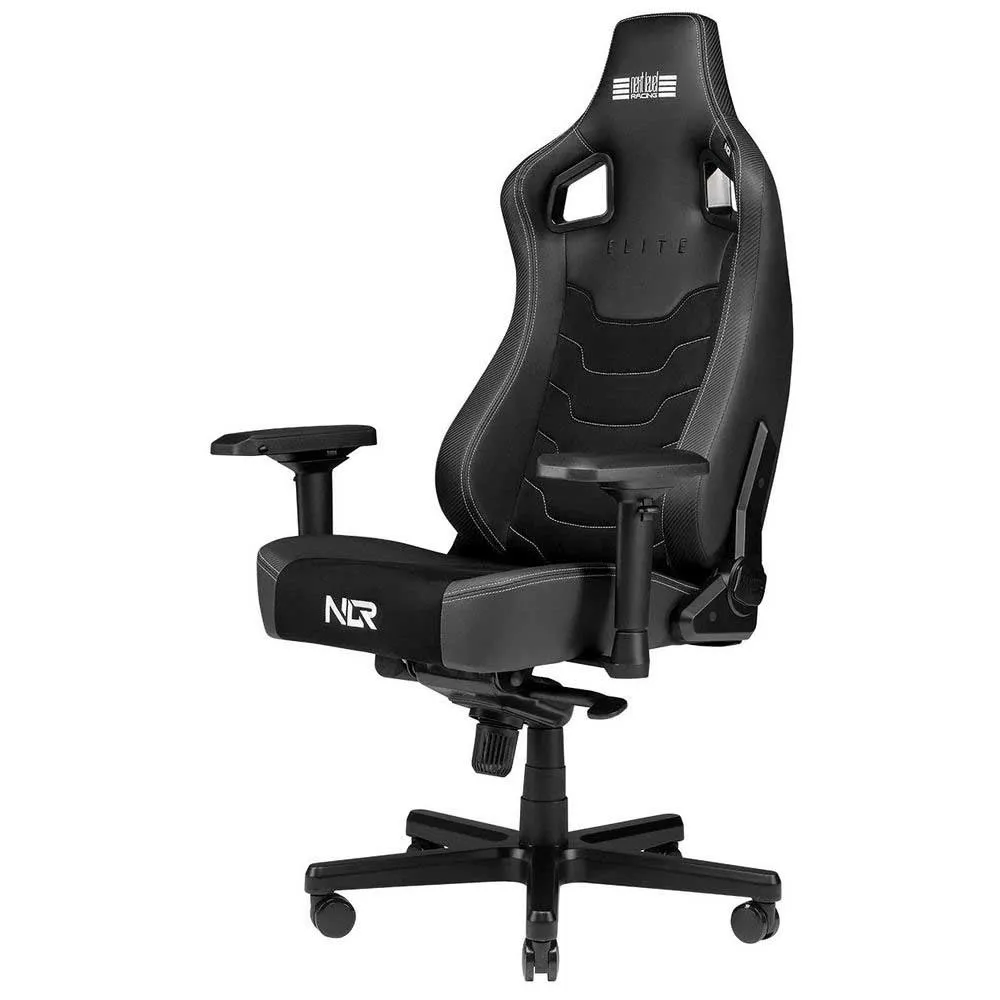 Next level racing Elite Chair Black Leather - Suede Edition gaming ...