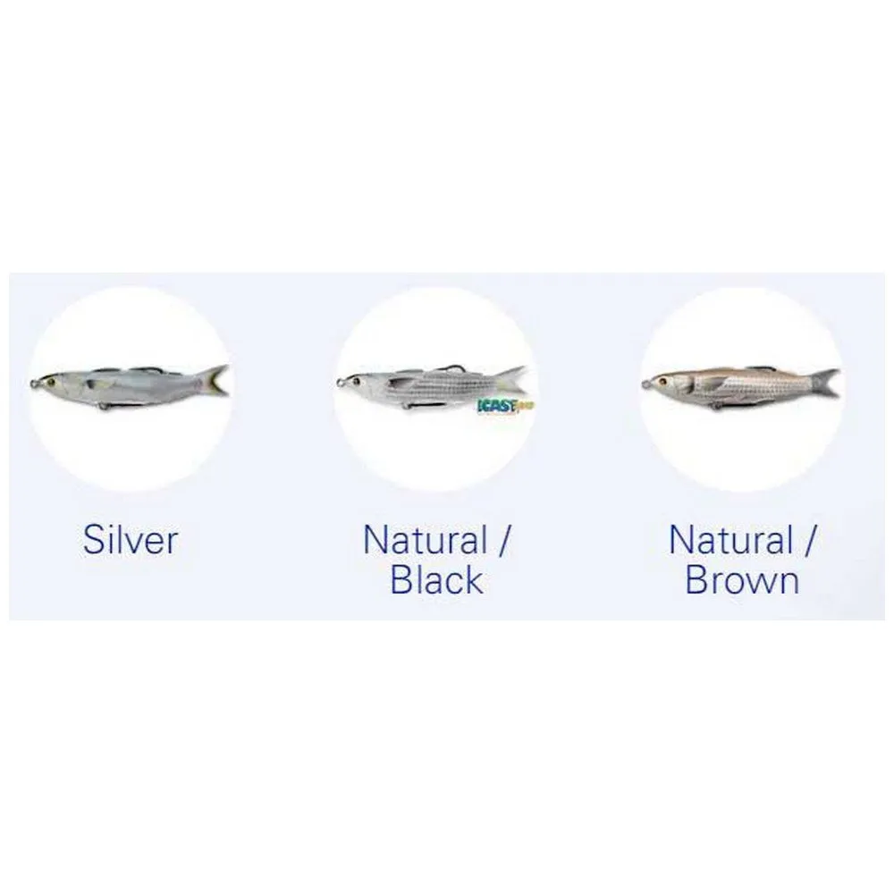Live target Mullet Walking Soft Lure 95 mm 11g Silver | Waveinn