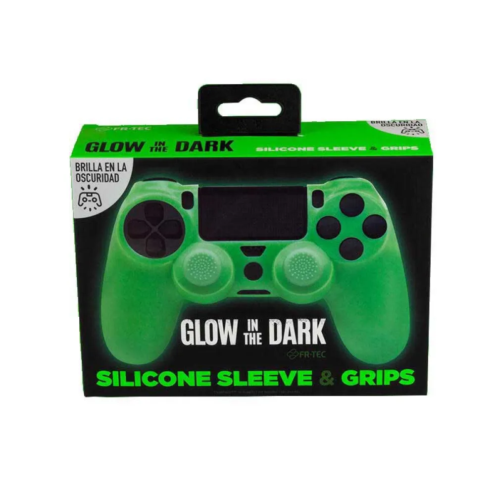 Blade Glow In Dark Ps4 Controller Grip Case Silver | Techinn