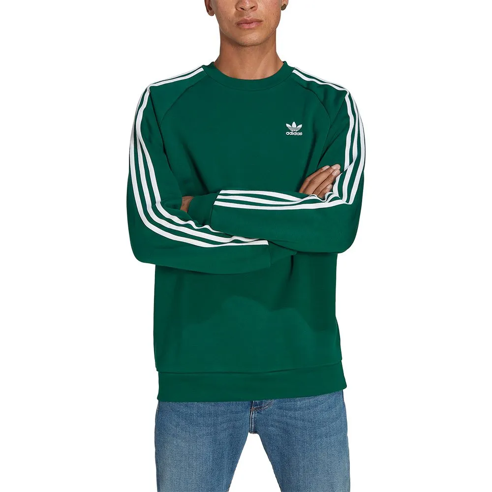 adidas Originals Adicolor Classics 3 Stripes Crew Pullover Grün| Dressinn