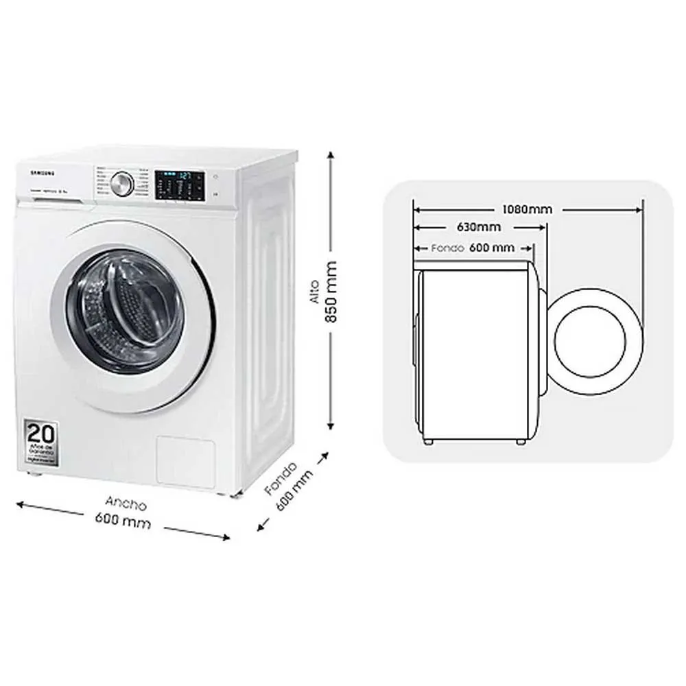 Samsung WW11BBA046TWEC Front Loading Washing Machine Silver| Techinn