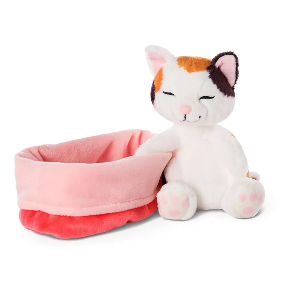 Nici Sleeping Kitties Cat 16 Cm Creme Teddy Orange | Kidinn