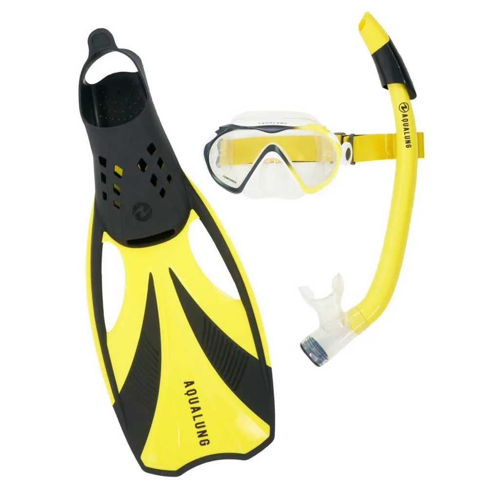 Aqualung Compass Set snorkeling set Yellow | Diveinn