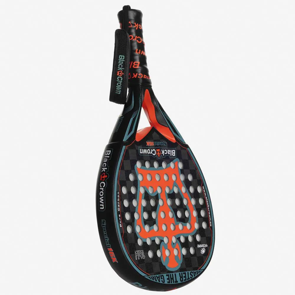 Black crown Special 16k padel racket | Smashinn