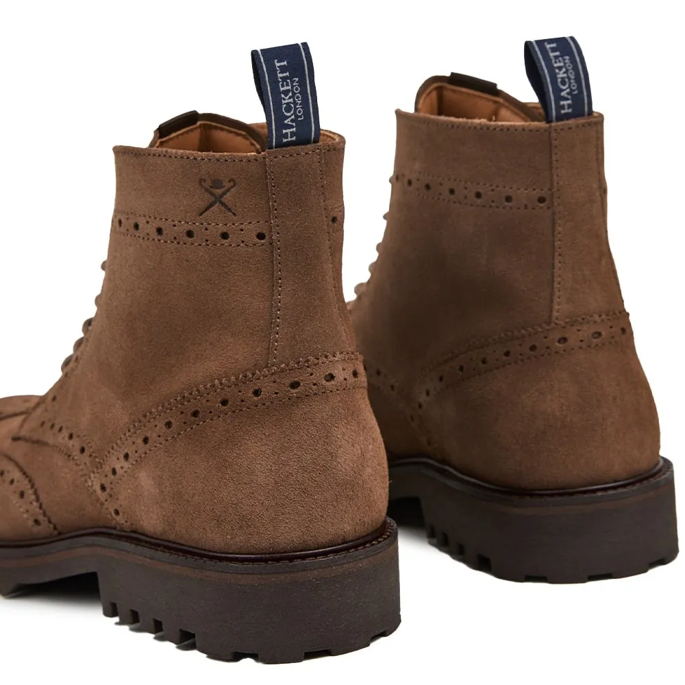 Hackett Brogue Wing Tip Shoes Brown | Dressinn